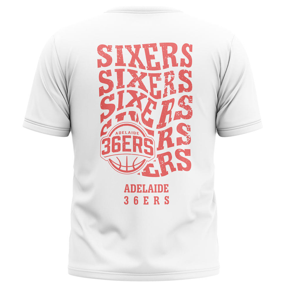 Sixers Summer Swirl Tee Adult – Adelaide 36ers
