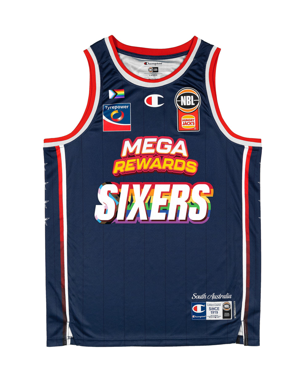 NBL26 Adult Pride Round Jersey – Adelaide 36ers